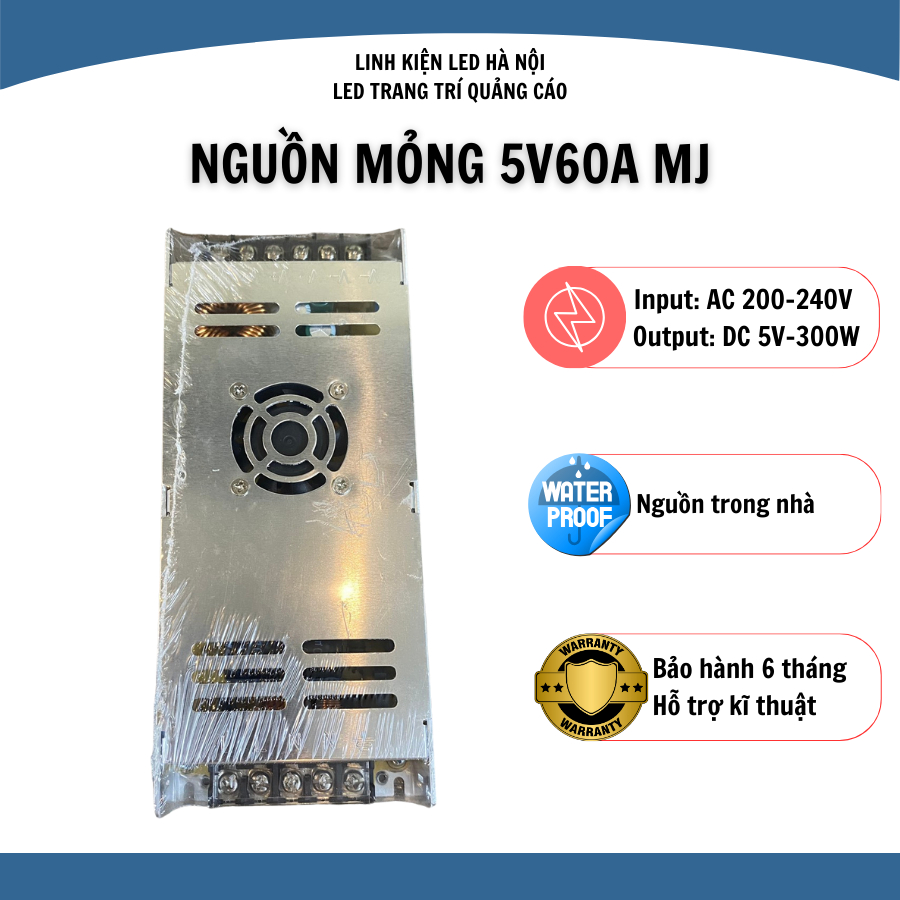 [Giá Rẻ] Nguồn Tổ Ong 5V60A Siêu Mỏng ( Chính Hãng MJ chuyên lắp Màn ...