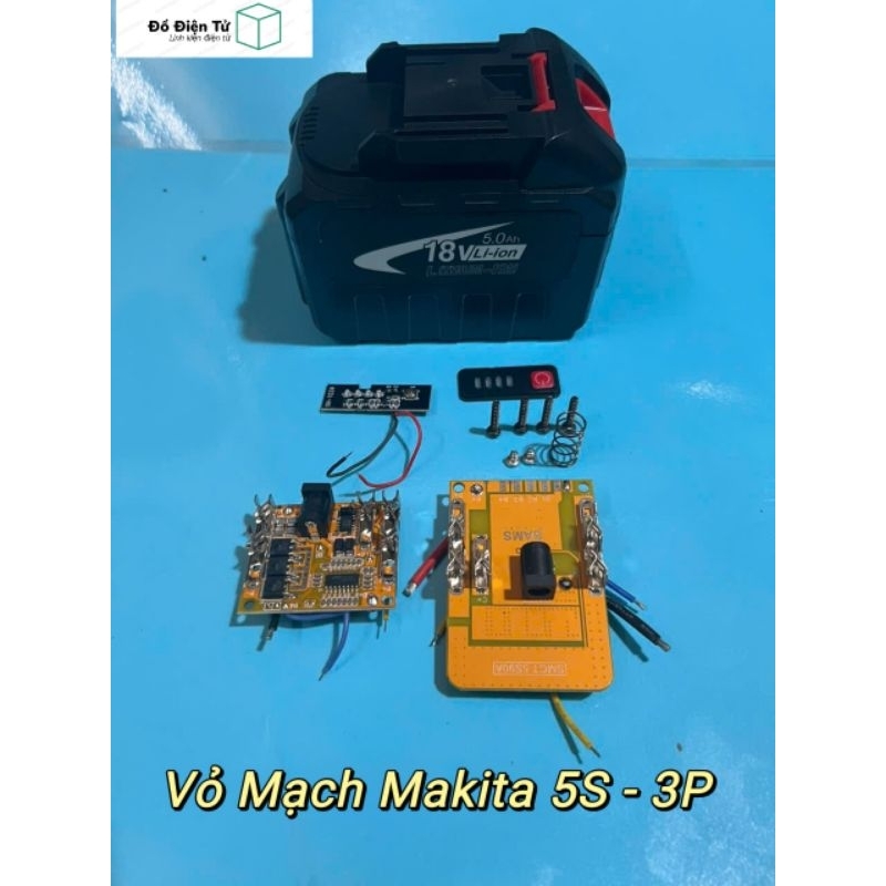 Vỏ mạch pin Makita 5S-3P Led sử dụng mạch sạc pin Adaptor 5S | Shopee ...