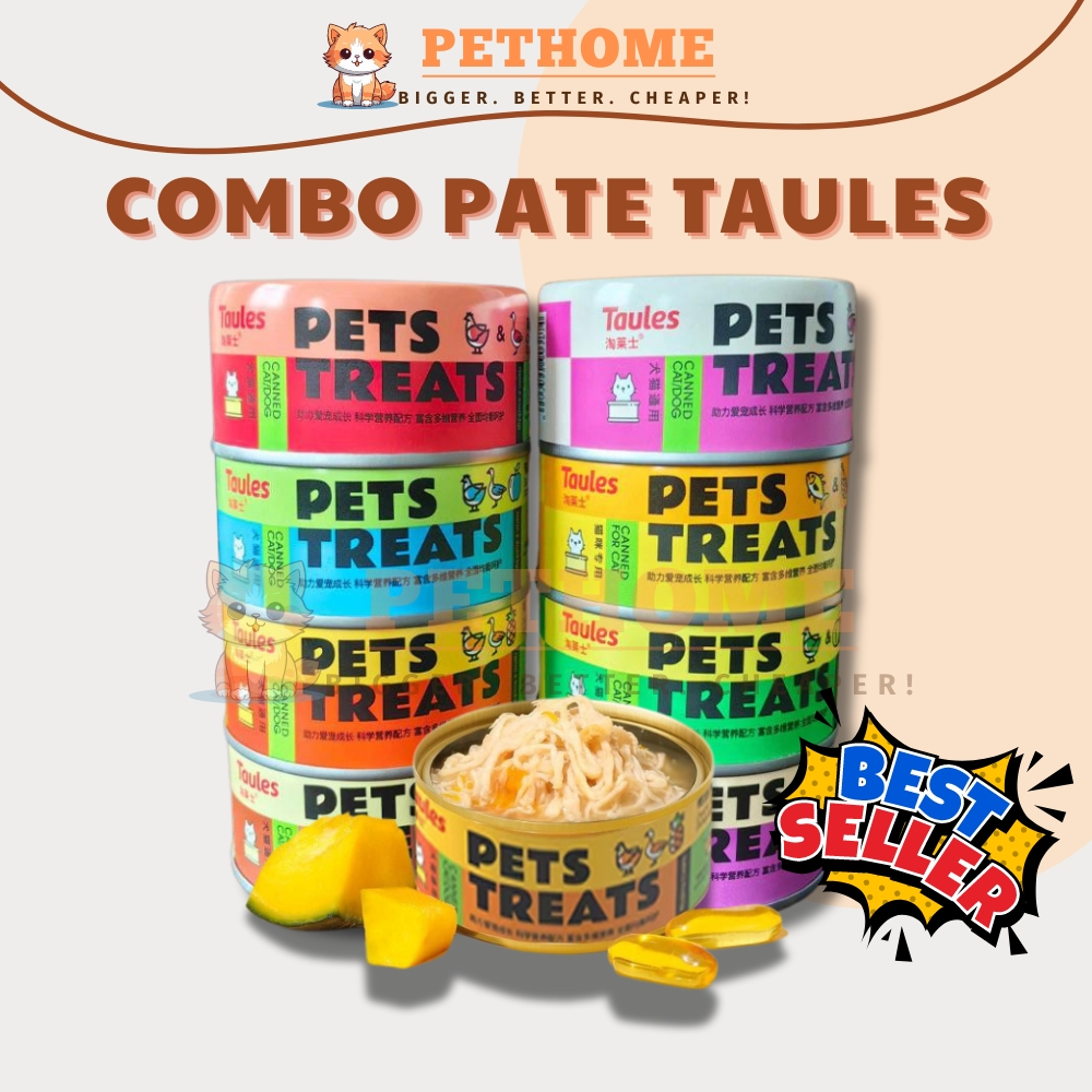 [Combo 20 Lon] Pate Mèo Taules Vị Đa Dạng Lon 85g, Súp Thịt Taules Vị ...
