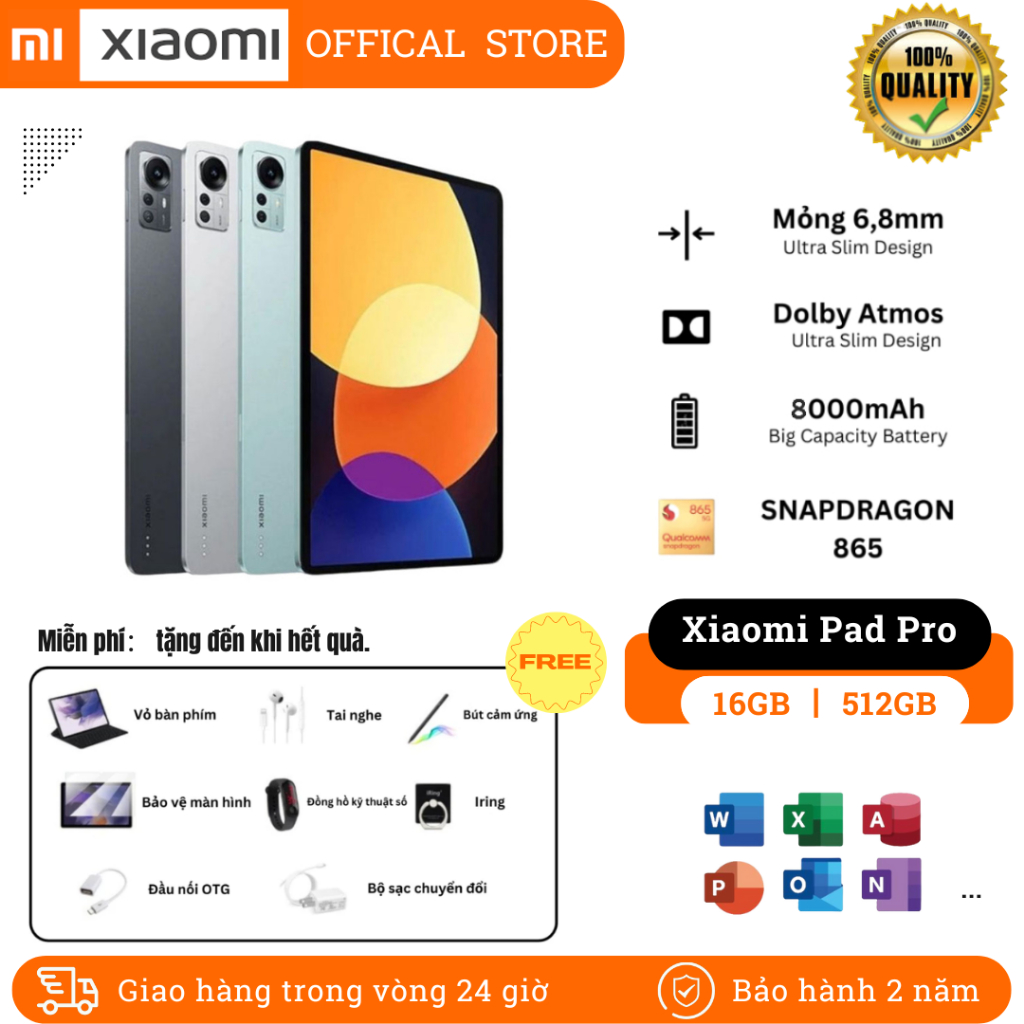 [Hàng mới về]Máy Tính Bảng XIAOMI Pad Pro MỚI | RAM 16GB + ROM 512GB ...