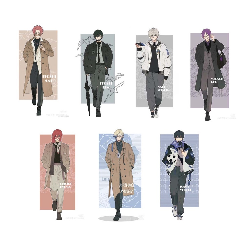 Ảnh card full body BlueLock nhân vật Itoshi Rin Itoshi Sae Michael ...