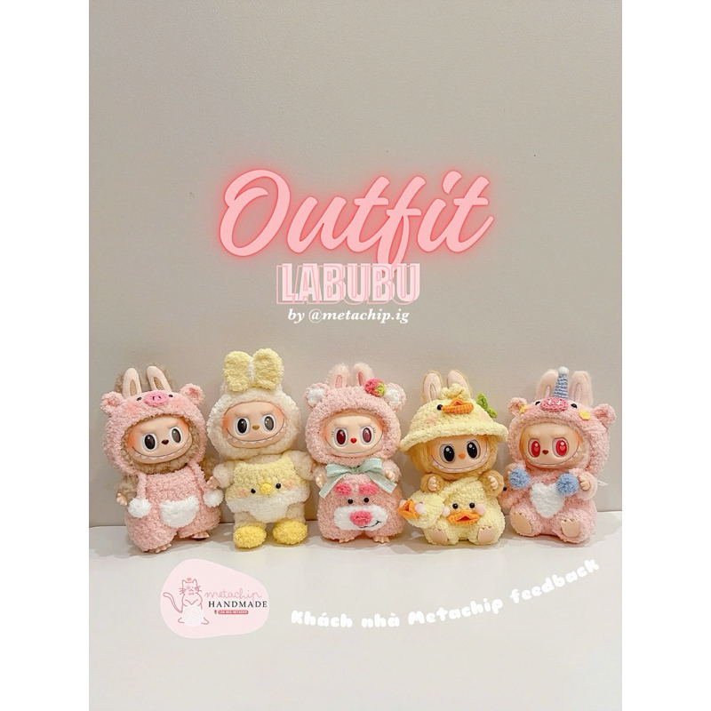 Outfit Labubu V1, quần áo len handmade cho Labubu | Shopee Việt Nam