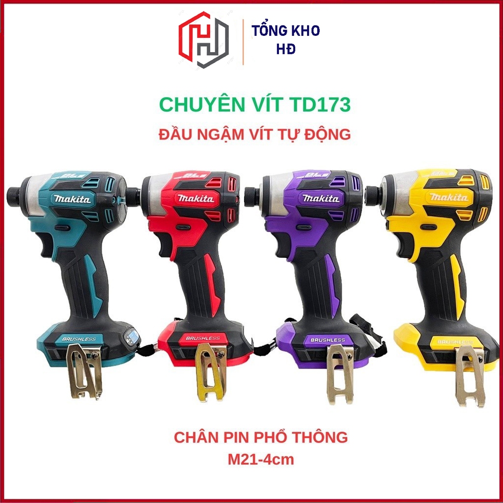 Thân Máy Chuyên Vít TD173 Makiita, Ngậm Vít Nhanh, 4 Tốc Độ, Lực Siết 360N.m, Động Cơ Không Than ...