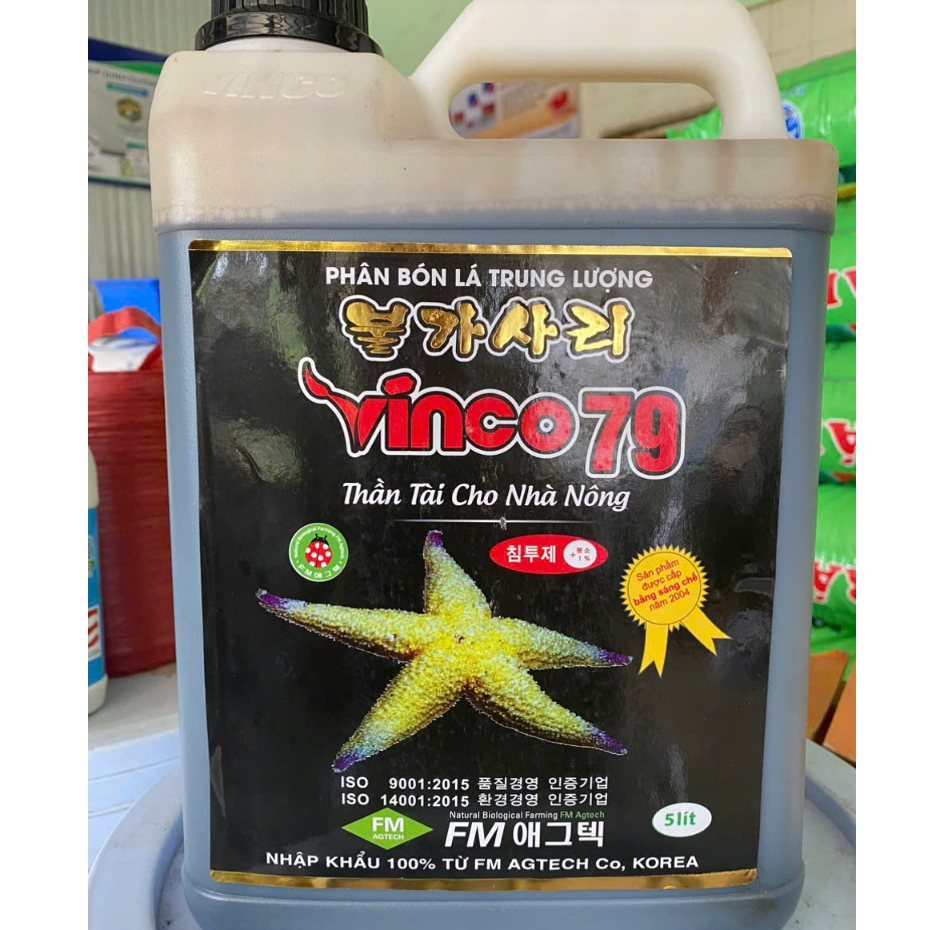 Phân Bón Lá VINCO 79 Can 5 Lít Chiết Xuất Từ Sao Biển | Shopee Việt Nam