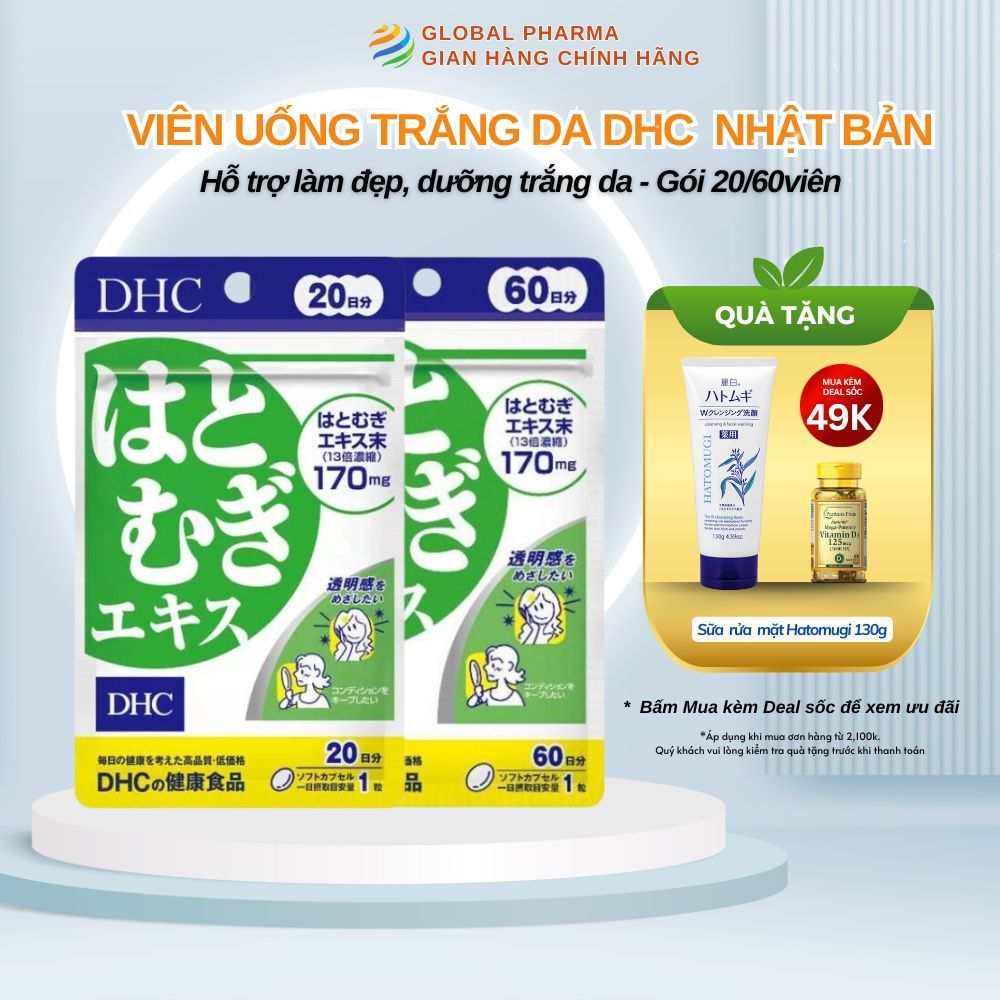Viên Uống DHC Nhật Bản Adlay Extract Hỗ Trợ Sáng Da 20 viên/60 viên ...