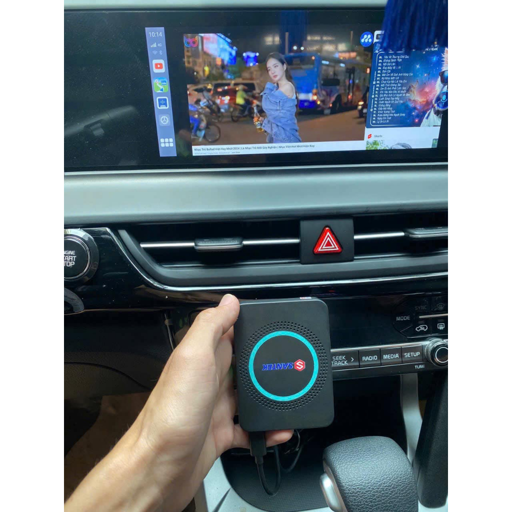 Bộ Carplay Android Box SANTEK R4 Tương Thích Mọi Dòng Xe-Cấu Hình Ram 4 ...