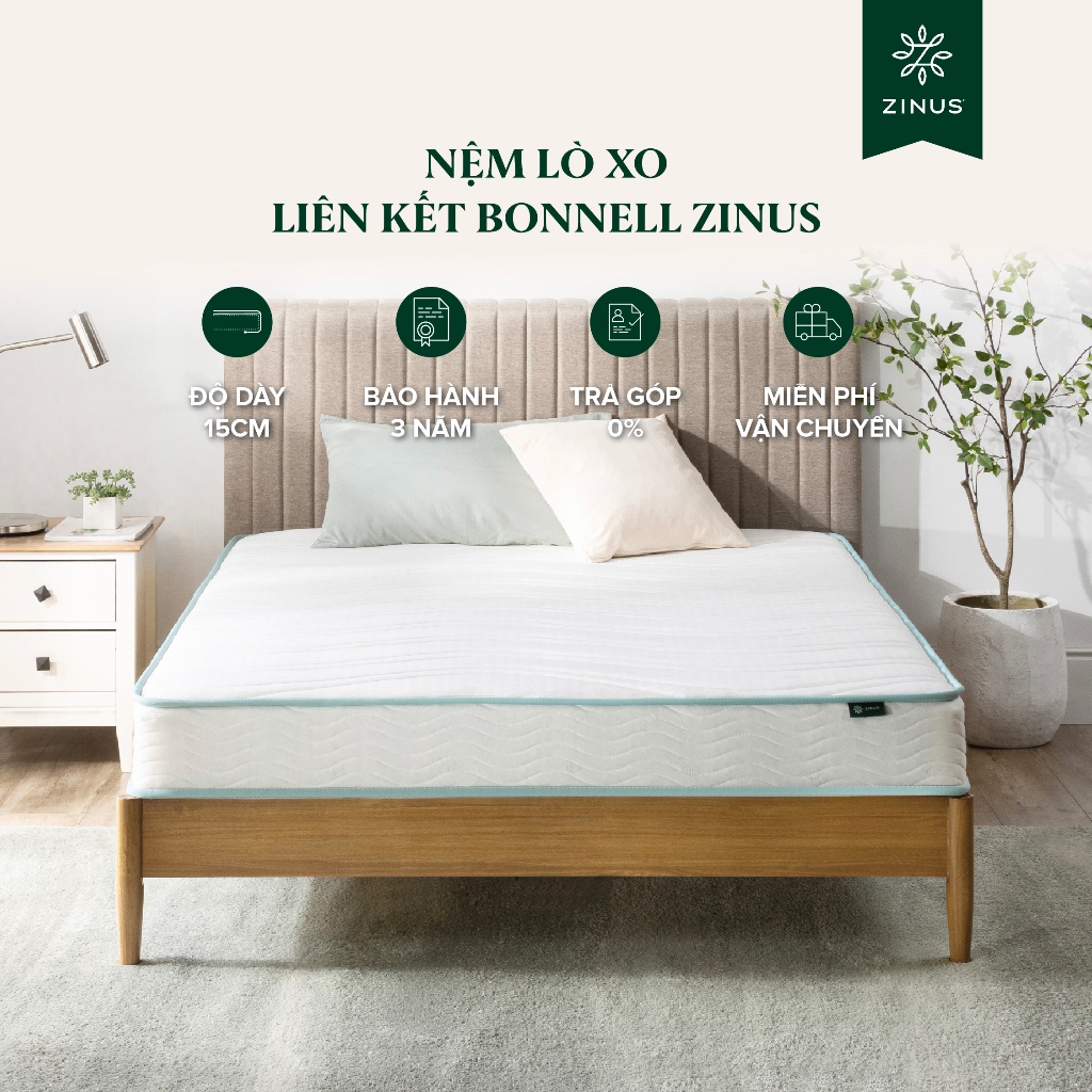 Nệm Lò Xo Cao Su Bonnell Zinus - Bonnell Spring Mattress | Shopee Việt Nam