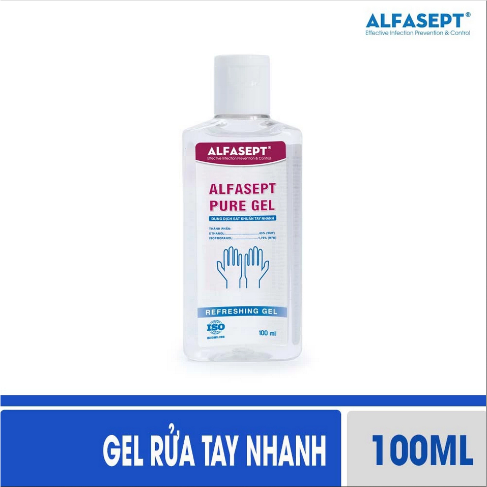 Gel Rửa Tay Khô ALFASEPT Pure Gel Phù Hợp Cho Da Nhạy Cảm, Giúp Diệt ...