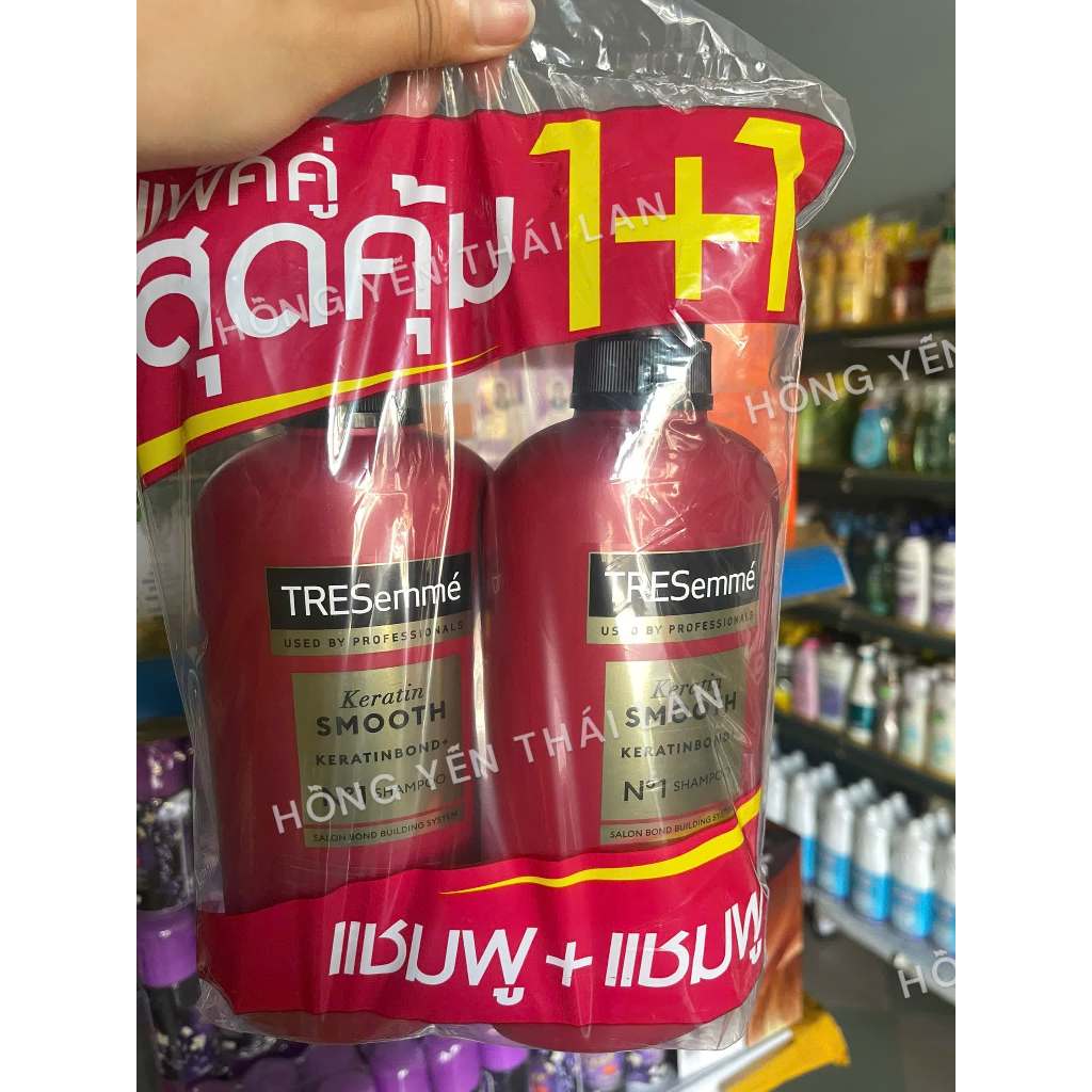 [HÀNG NỘI ĐỊA] Combo 2 chai Dầu gội TRESemmé Keratin Smooth Thái Lan 370ml | Shopee Việt Nam