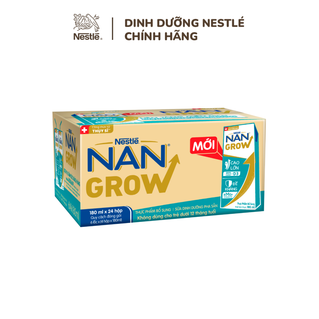 Sữa Pha Sẵn Nestlé NANGROW Cho Trẻ Từ 1 Tuổi, Công Thức Thụy Sĩ Giúp Bé ...