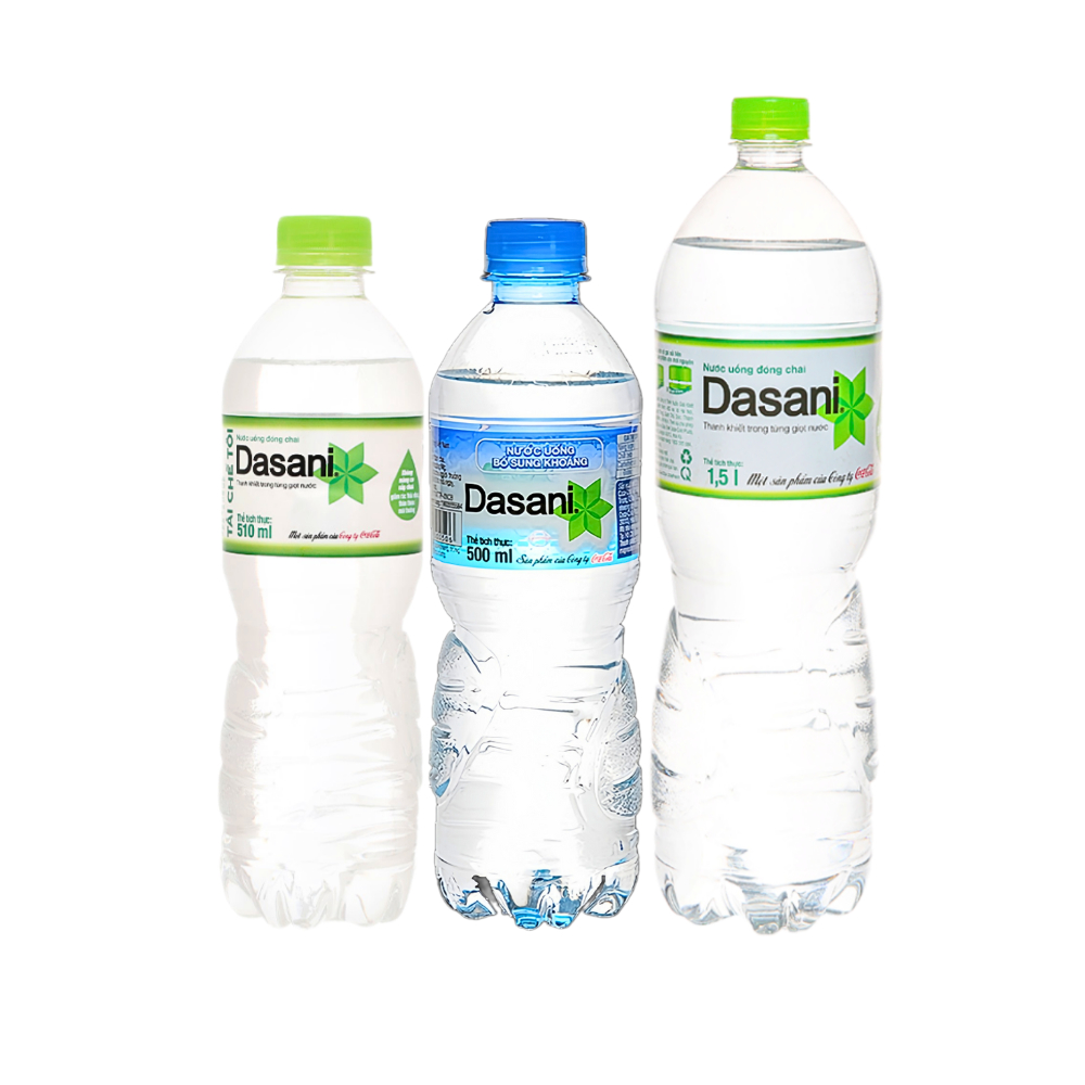 Thùng 12&24 chai nước tinh khiết/nước khoáng Dasani chai 350ml/510ml/1.5L | Shopee Việt Nam