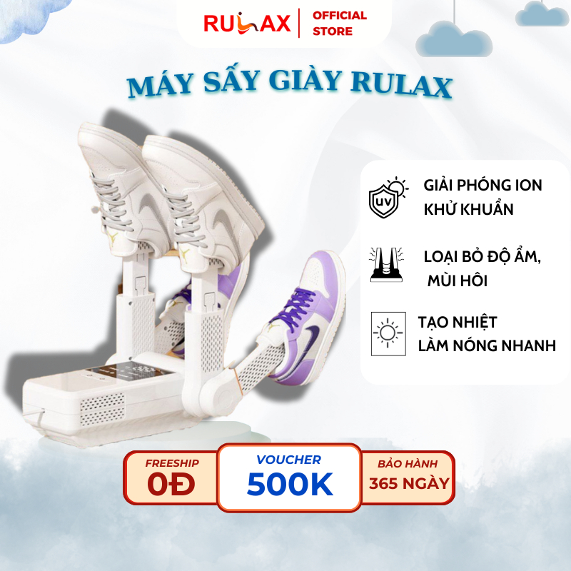 Máy Sấy Giày Thông Minh RULAX, Sấy Được 2 Đôi Cùng Một Lúc, Khử Khuẩn ...