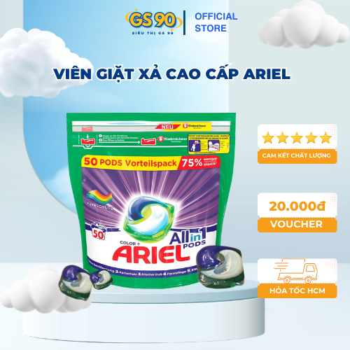 Viên Giặt Xả Cao Cấp Ariel All in 1 Hương Thơm Ngất Ngây Nhập Khẩu Đức ...