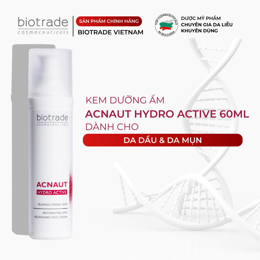 Kem Dưỡng Ẩm Phục Hồi Biotrade Acnaut Hydro Active Cream 60ml | Shopee ...