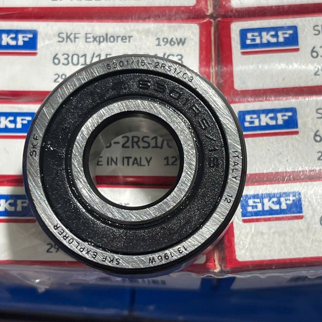 [ Bạc đạn mâm chế ] SKF 6301/15 2RS sử dụng cho cốt 15mm MÂM EXCITER ...