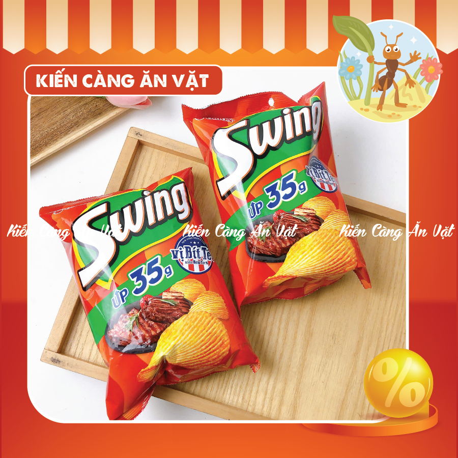 Bim bim SWING khoai tây vị Bò Bít Tết phiên bản mới chính hãng của ...