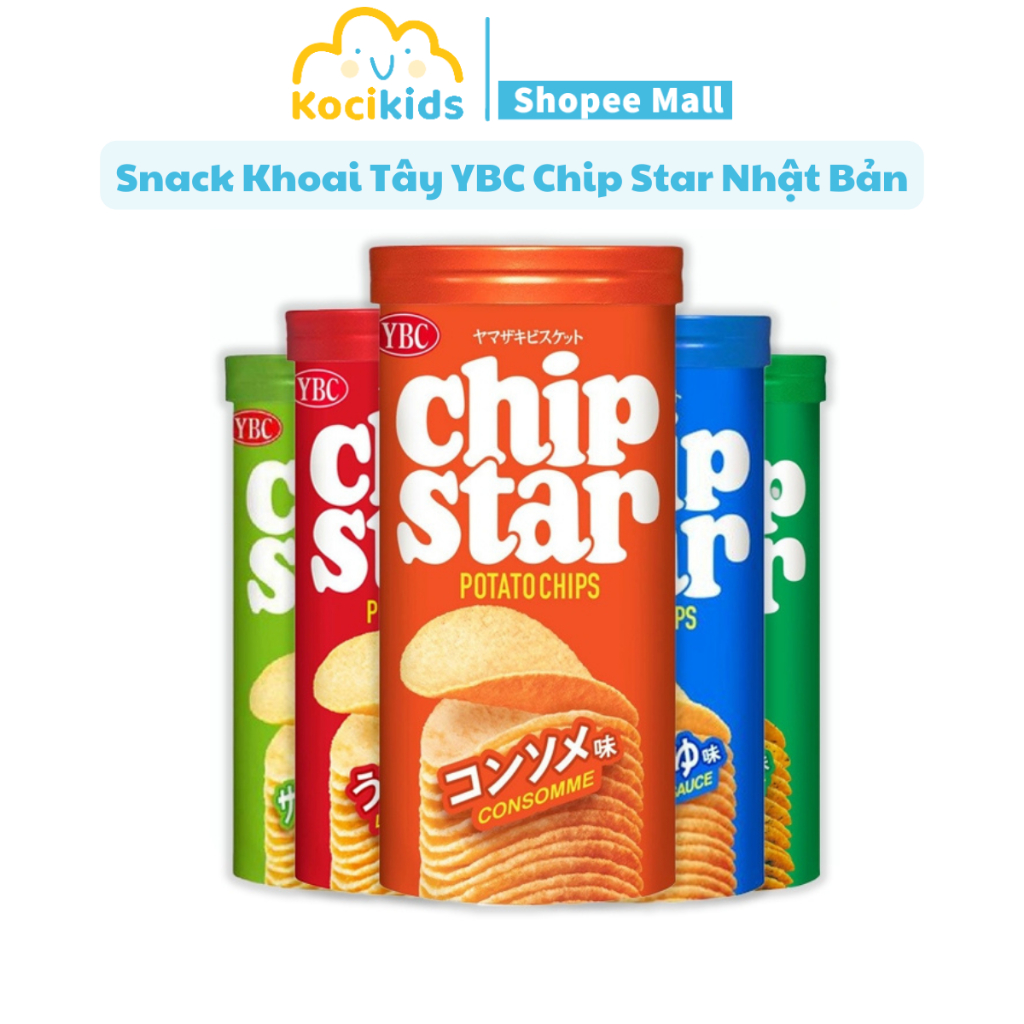 Snack Khoai Tây YBC Chip Star Nội Địa Nhật Giòn Tan 50g | Shopee Việt Nam