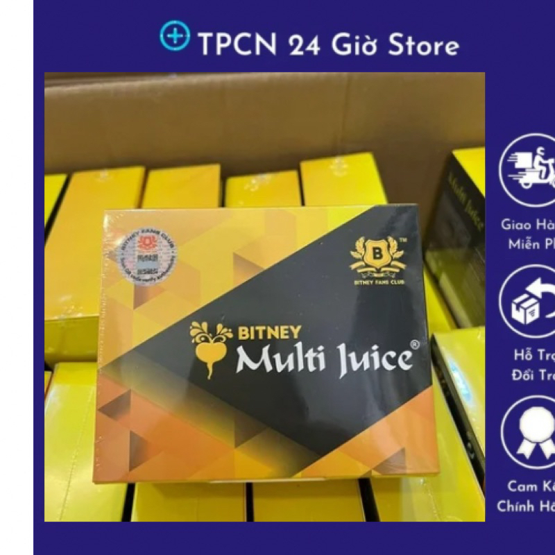 Multi Juice Bitney hương vị cũ mã QR trúng thưởng Nước trái cây hỗn hợp ...