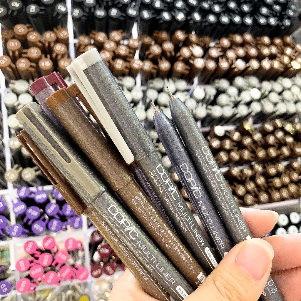 Bút Line Copic Vẽ Đi Nét COPIC Multiliner Màu Black/Sepia/Brown/Cobalt ...