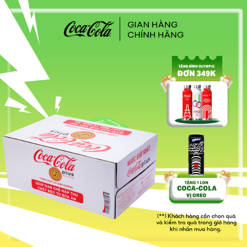 Thùng/Lốc 24 Lon Nước Ngọt Giải Khát Có Ga Coca-Cola Plus (Foshu) 320ml/Lon Coca-Cola Official ...