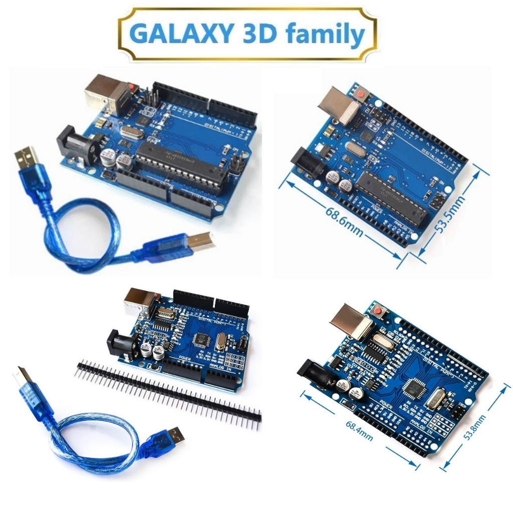 Arduino uno R3 chíp cắm 16U2_chíp dán CH340_Nano V3 + kèm cáp | Shopee Việt Nam