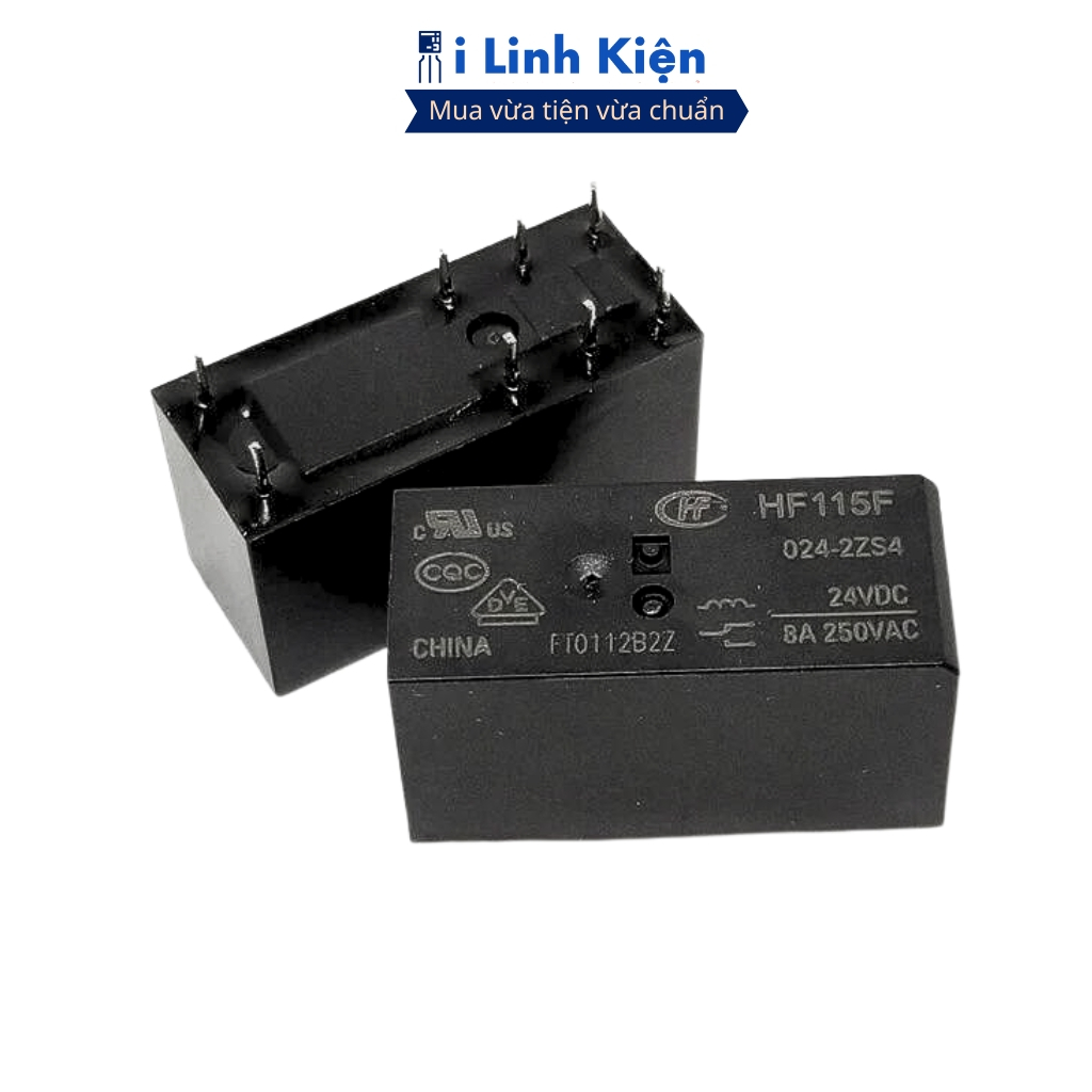 Relay Rơ le HF115F 5V 12V 24V 8 chân 16A/250V 024-1ZS3 / 012-1ZS3 / 005-1ZS3 chính hãng ...