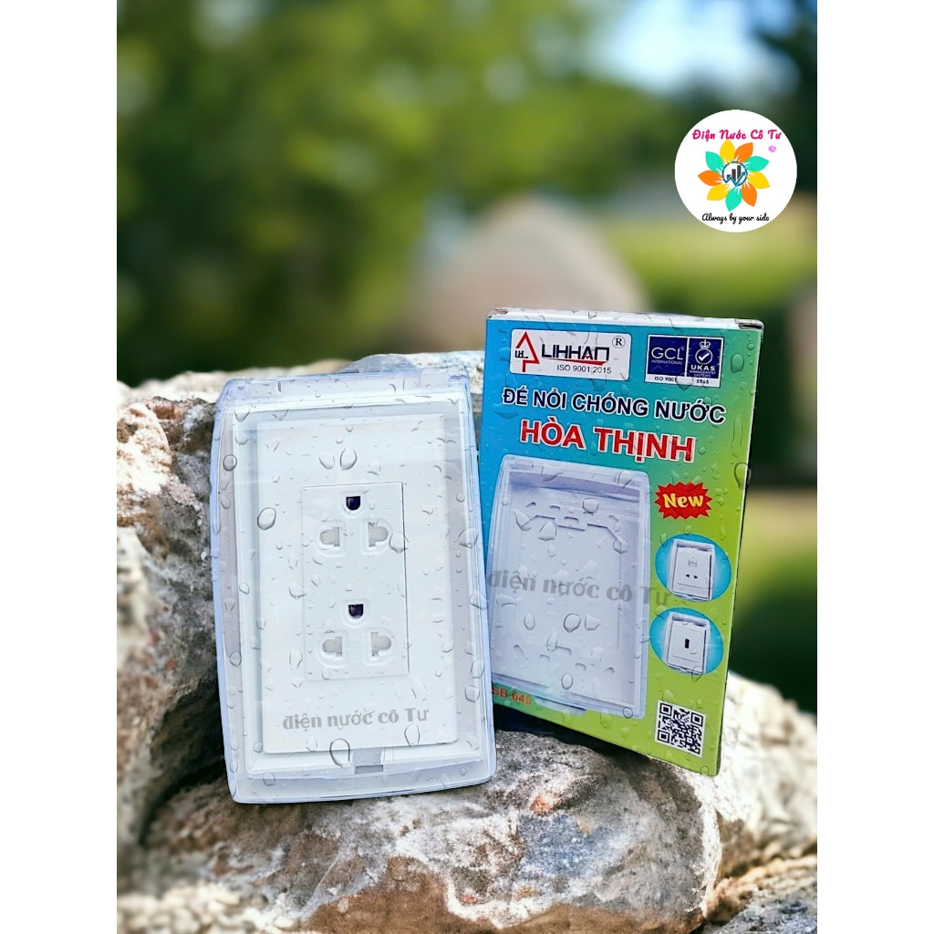 Nắp che mưa ổ cắm điện, mặt công tắc, mặt CB ngoài trời Lihan - đế nổi chống nước Hòa Thịnh ...