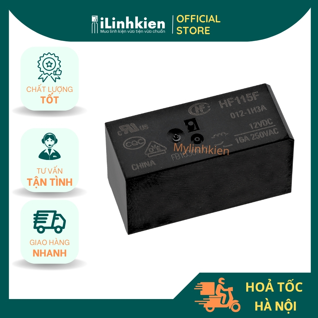 Relay Rơ le HF115F 5V 12V 24V 8 chân 16A/250V 024-1ZS3 / 012-1ZS3 / 005-1ZS3 chất lượng tốt ...