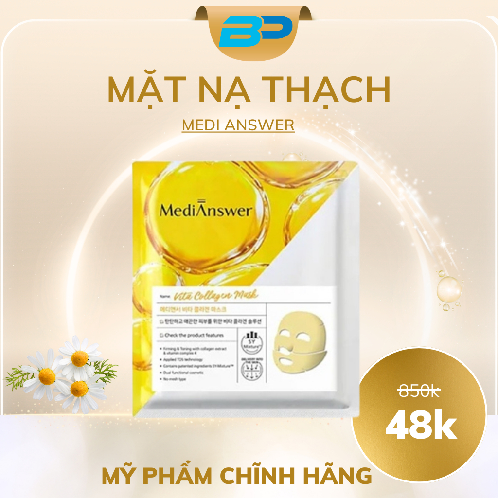 Mặt nạ thạch Collagen vitamin A, B, C và E Medi Answer Vita Collagen ...
