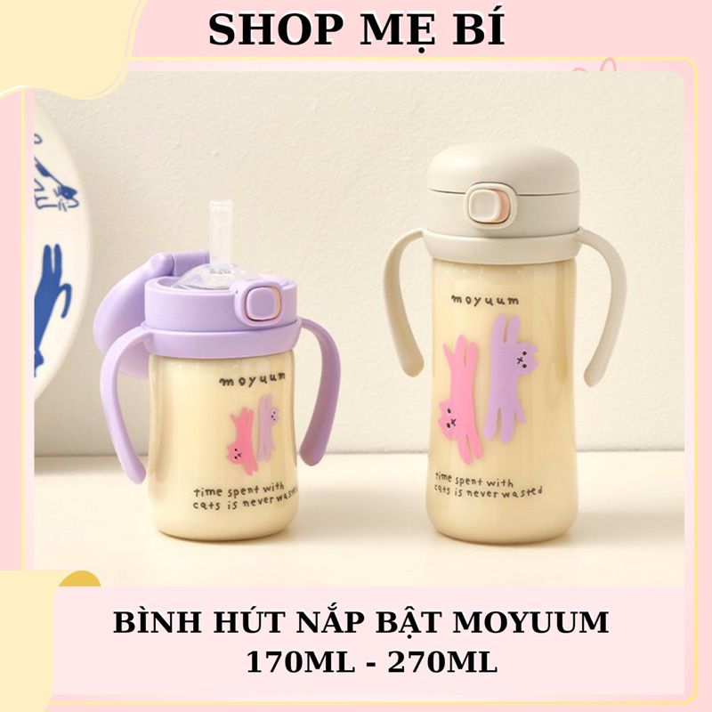 [ MẪU MỚI 2023 ] Bình hút nắp bật / Thân bình Moyuum 170ml - 270ml | Shopee Việt Nam