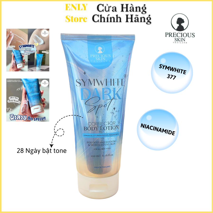 [ Liệu trình 28 ngày bật tone] Kem Dưỡng Thể Trắng da Symwhite 377 Dark ...