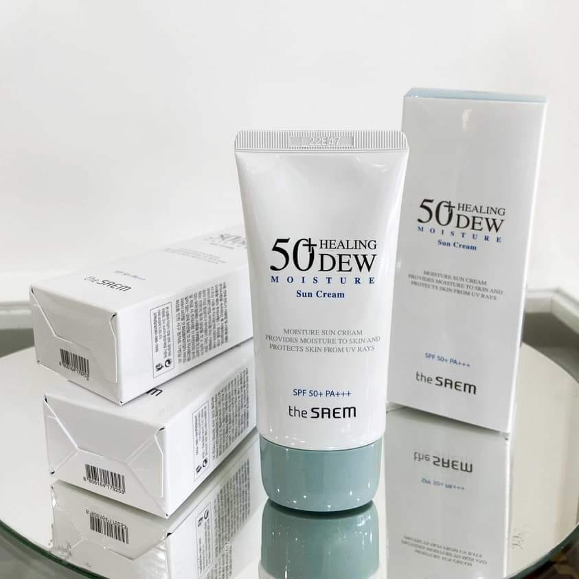 Kem Chống Nắng Dưỡng Ẩm The Saem Healing Dew Moisture Sun Cream SPF 50 ...