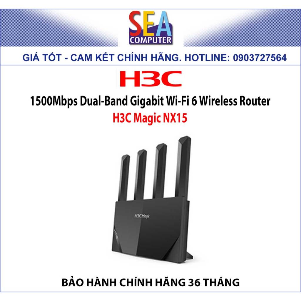 H3C 1500Mbps Dual-Band Gigabit Wi-Fi 6 Wireless Router - Magic NX15 | Shopee Việt Nam