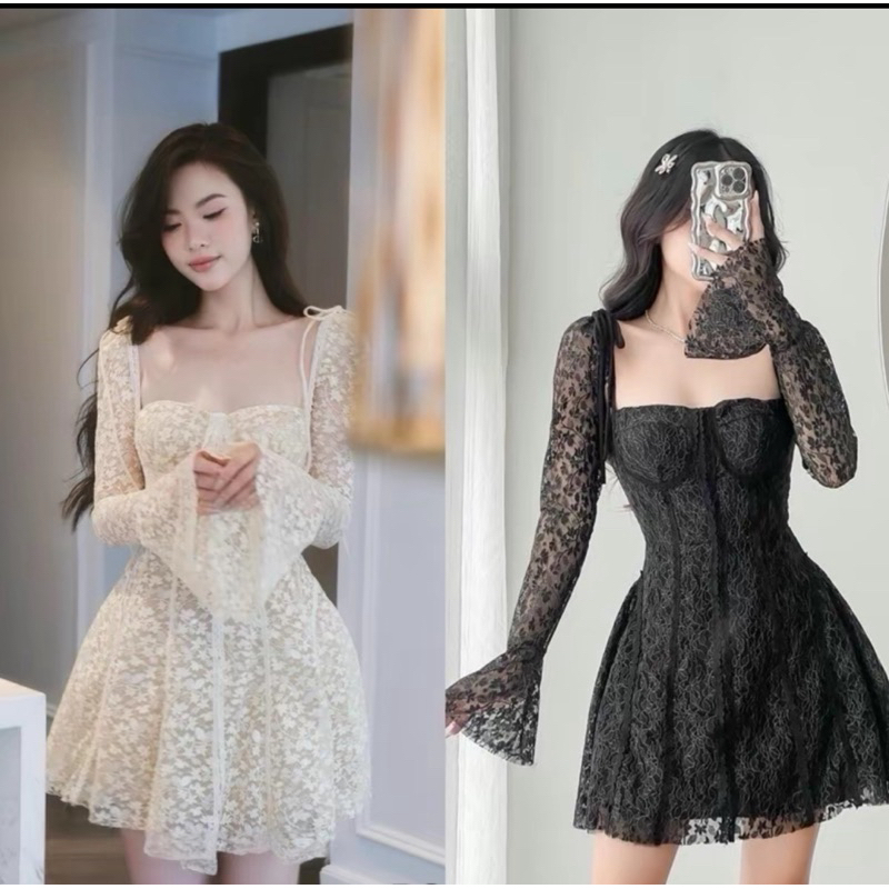 [BÈO BÉO BIGSIZE] ĐẦM THIẾT KẾ DÂY REN HOẠ TIẾT HOA FORM BIGSIZE 60 ...