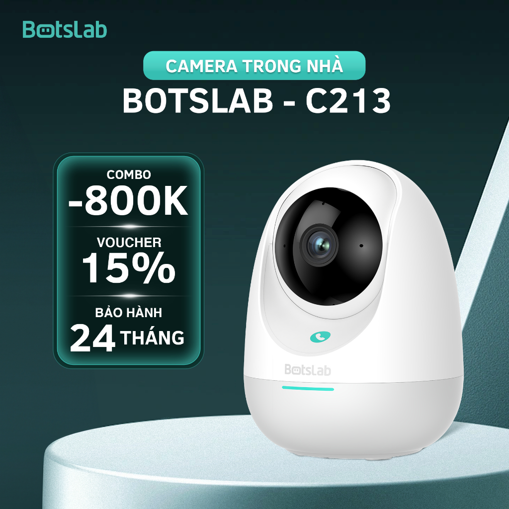 Camera Wifi Trong Nhà Xoay 360° BOTSLAB C213 Tích Hợp AI - Video 2K Sắc ...