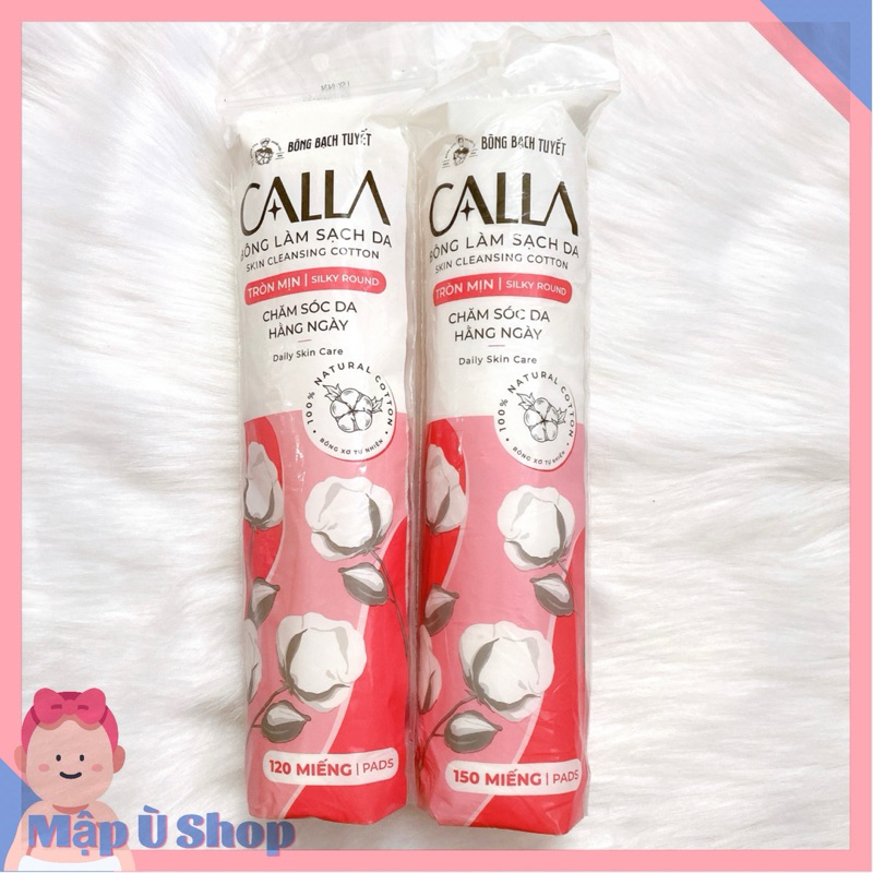 Bông tẩy trang CALLA Bông Bạch Tuyết gói 120 / 150 miếng | Shopee Việt Nam
