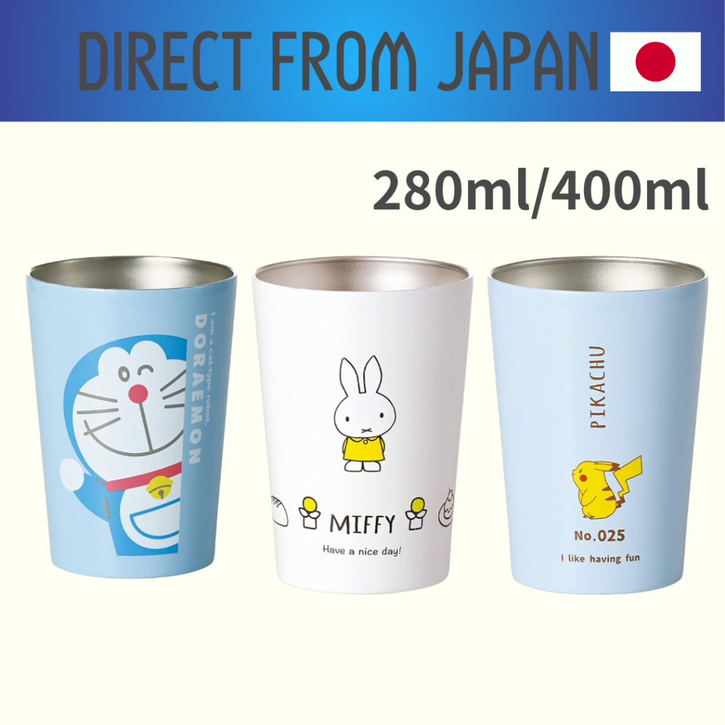 Kaneshotouki Doraemon/Miffy/Pokemon Cốc cách nhiệt chân không inox M/280ml/400ml | Shopee Việt Nam