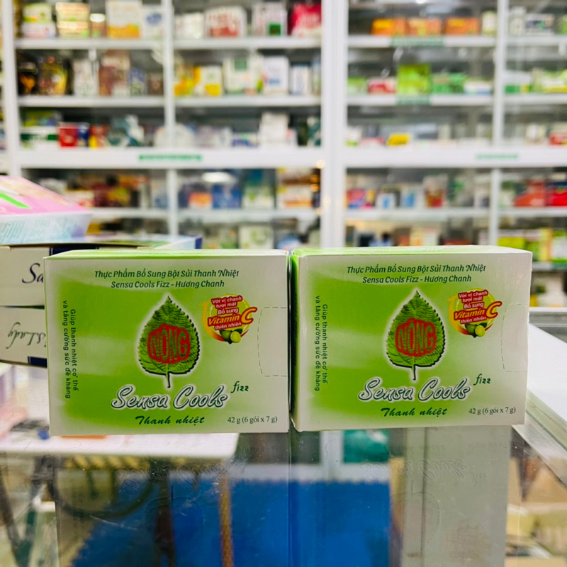 Bột sủi thanh nhiệt Sensa Cools vị chanh tươi - Bổ sung vitamin C, tăng ...