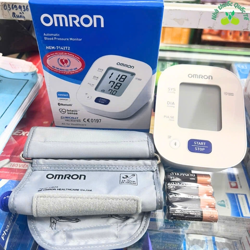 OMRON HEM-7142T2 - Máy đo huyết áp 7142 T2, bắp tay điện tử, rối loạn ...