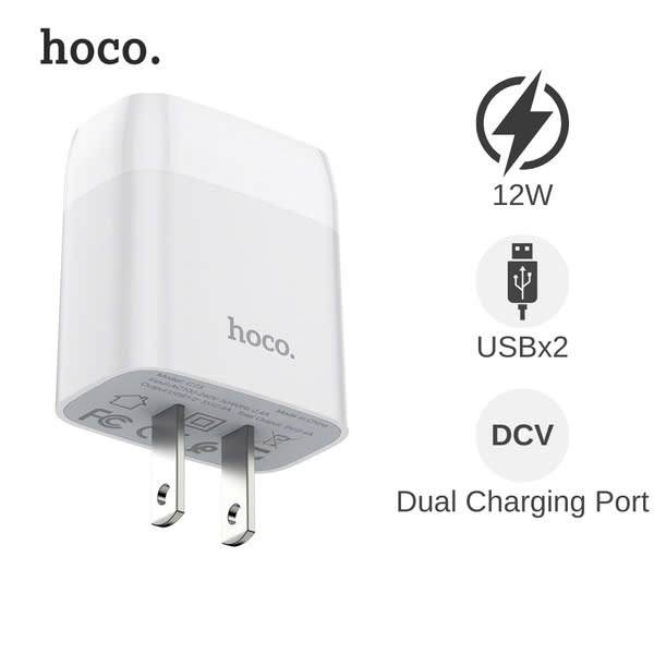 Củ Sạc Hoco C73 2 Cổng USB 2.4A - Chính Hãng Hôc | Shopee Việt Nam