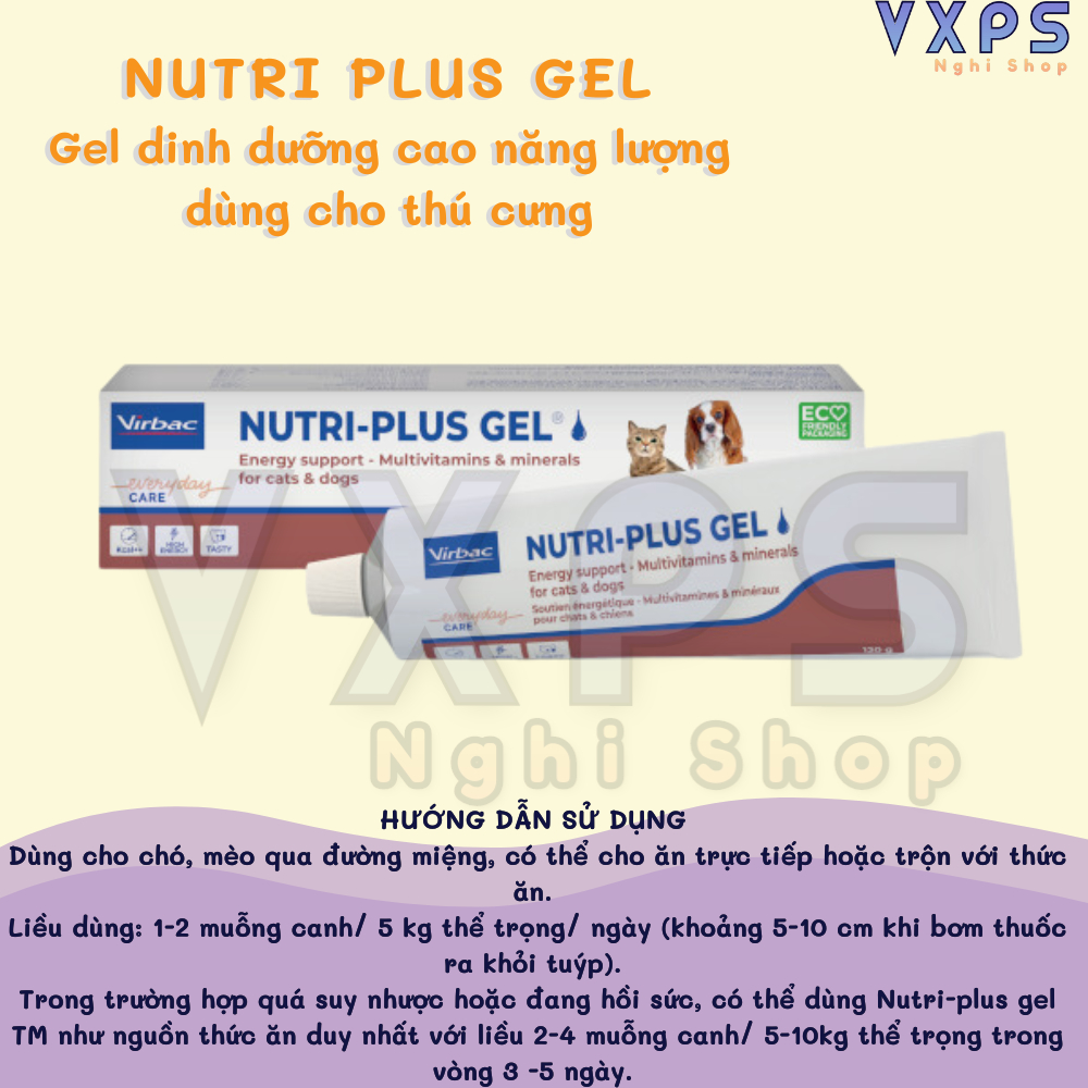 [DATE 2027] Gel dinh dưỡng Virbac Nutri plus gel | Shopee Việt Nam