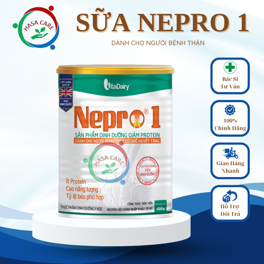 Sữa Bột Dinh Dưỡng Nepro 1 Hộp 900G Dành Cho Người Bệnh Thận Cung Cấp ...