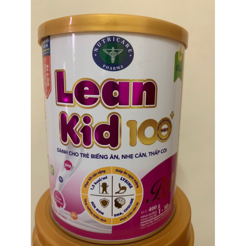 SỮA LEAN KID 100 BA CHO BÉ TRÊN 1 TUỔI - BIẾNG ĂN NHẸ CÂN THẤP CÒI 400g ...