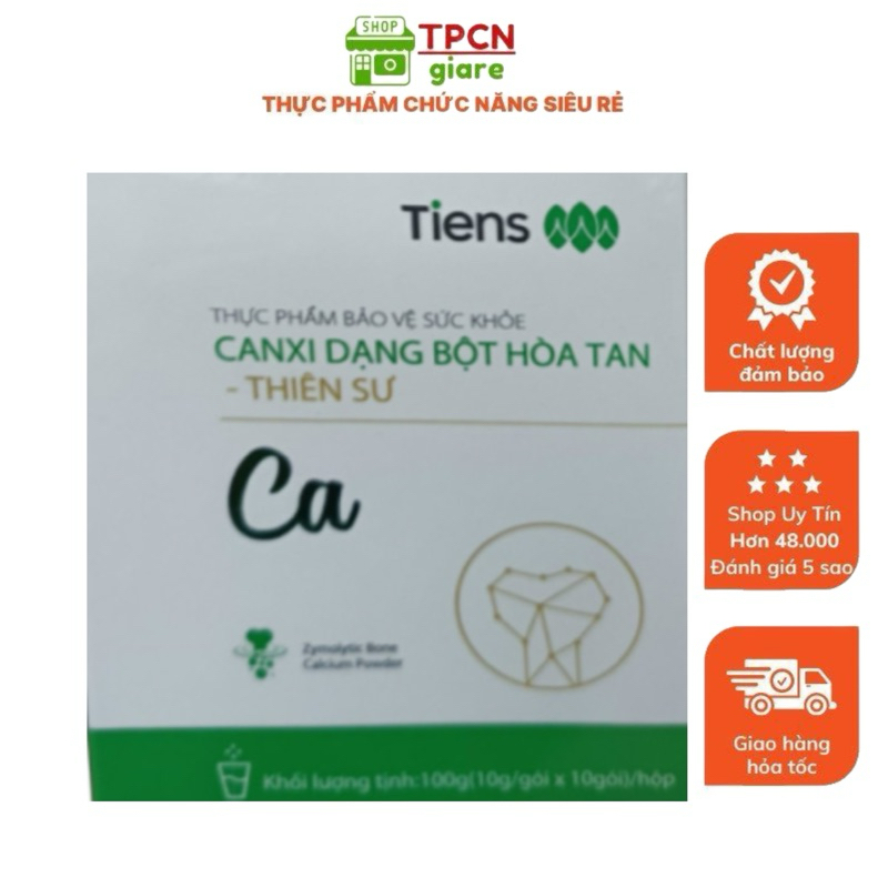 CANXI TIENS Canxi dạng bột hòa tan Thiên Sư - 10 Gói | Shopee Việt Nam
