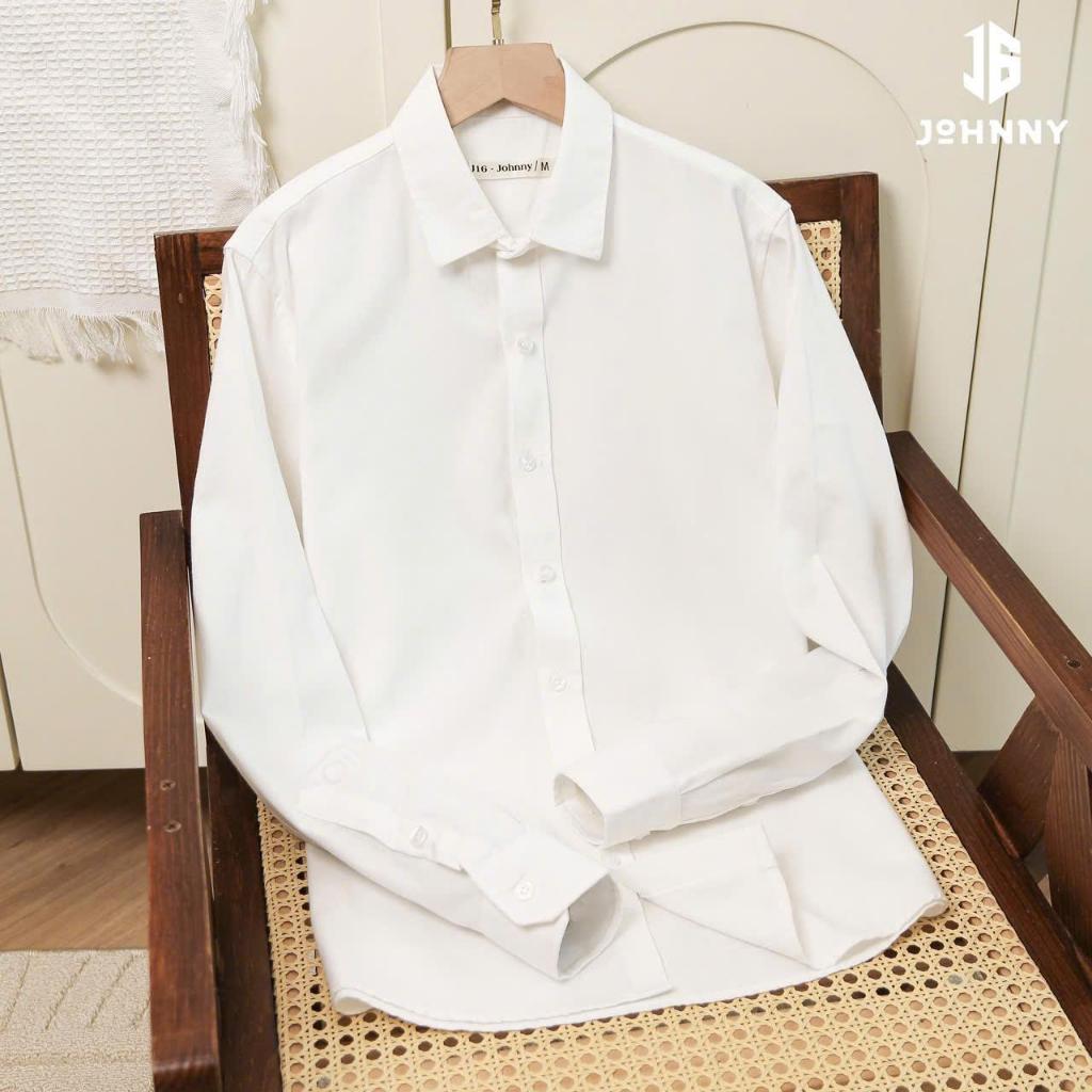 Áo Sơ Mi Trắng Trơn J16 Vải Oxford Cao Cấp Giữ Form Tôn Dáng | Shopee ...