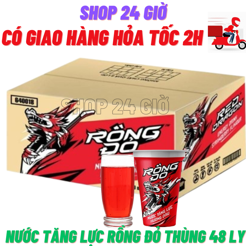 Rồng Đỏ Ly Thùng 48 Ly - Shop 24 Giờ | Shopee Việt Nam