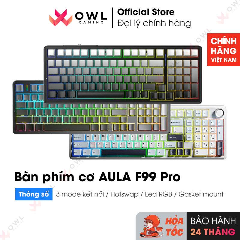 [CHÍNH HÃNG VN] Bàn phím cơ AULA F99 Pro 3 Mode | Shopee Việt Nam