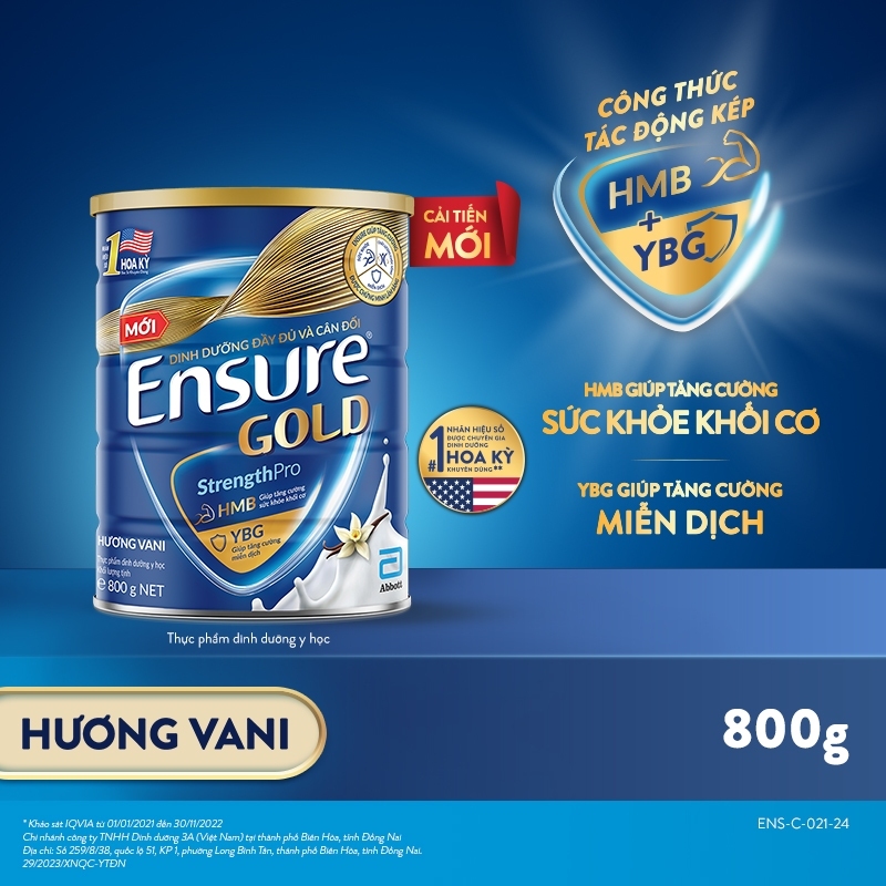 [KOL LIVE] Sữa bột Ensure Gold Abbott hương vani (HMB) 850g | Shopee Việt Nam
