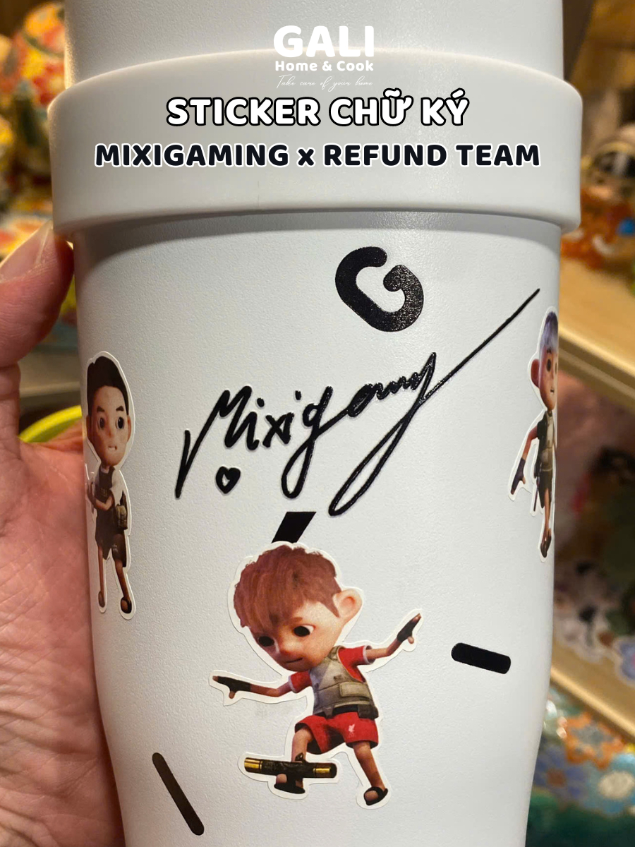 Sticker Vịt Miximoi và Refund Goose Goose Duck, Dán cốc Mixi, KHÔNG ...
