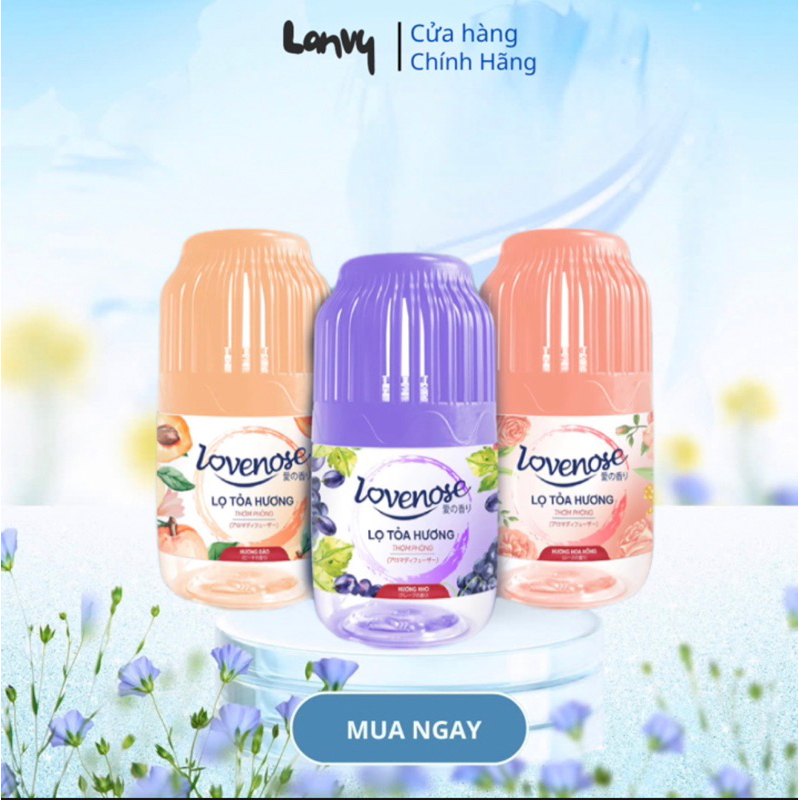 [Lanvy] Lọ tỏa hương Lovenose hương thơm tự nhiên dễ chịu khử mùi sáp thơm phòng thế hệ mới 45 ...